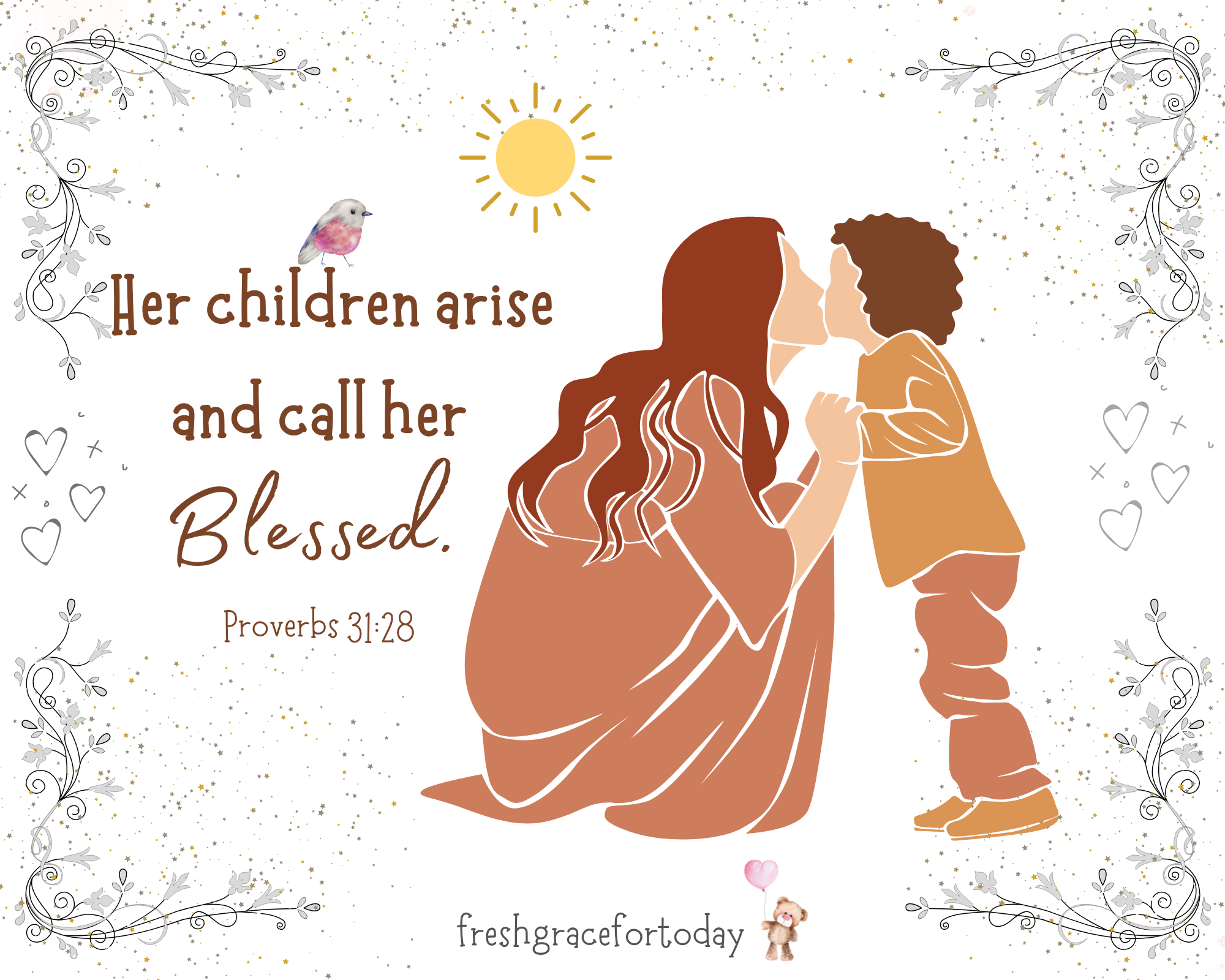 32 Encouraging Bible Verses for Moms | With Printable Graphics - Fresh ...