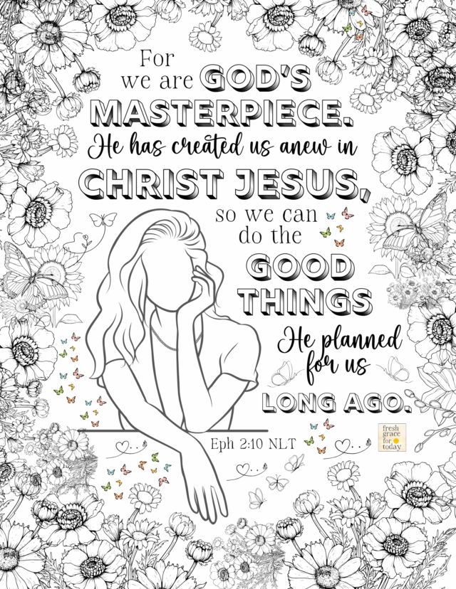 We are God's Masterpiece - with 3 Identity Affirming Scripture Coloring ...